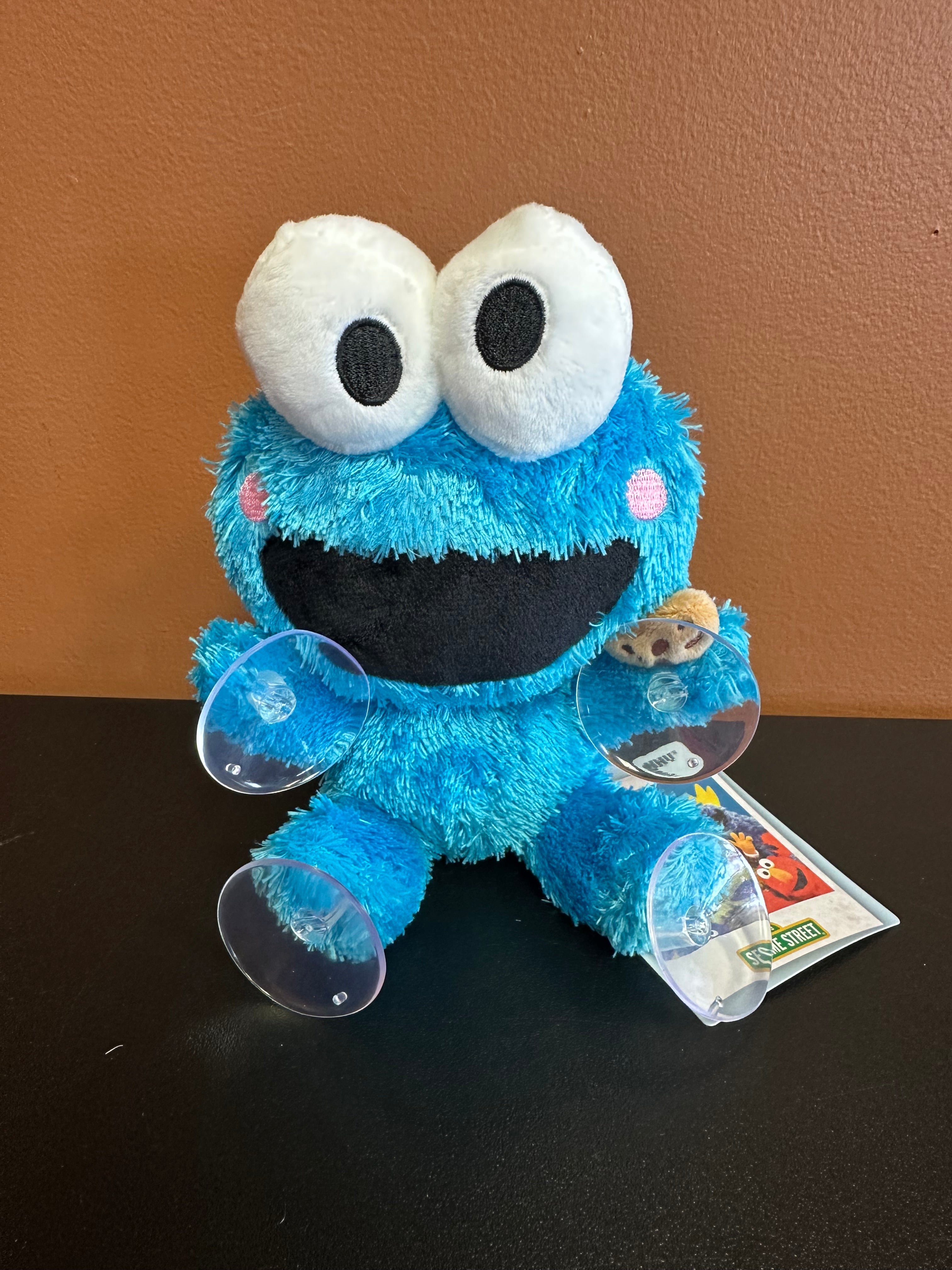 KIDROBOT SESAME STREET COOKIE MONSTER SUCTION CUP WINDOW CLING PLUSH ...