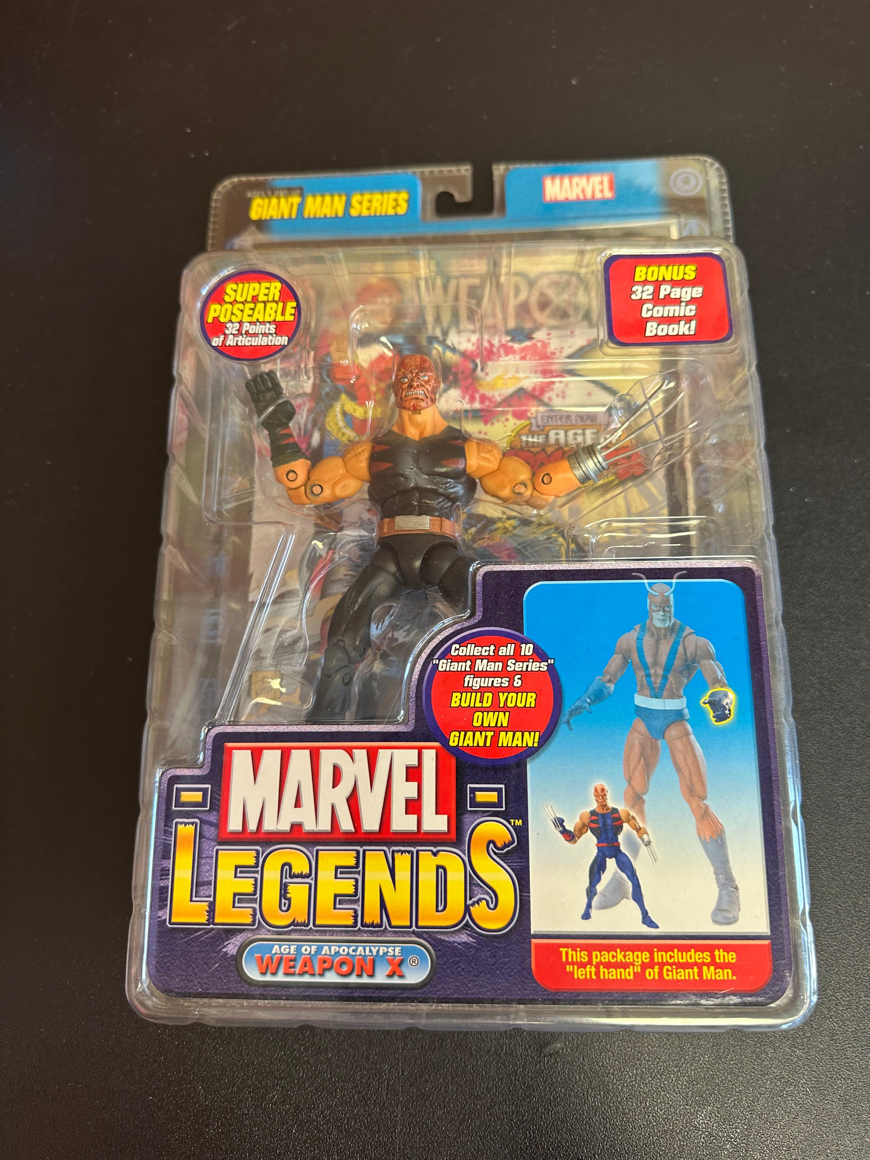 Toy Biz Marvel Legend Age of Apocalypse Weapon X Giant Man Series Acti ...