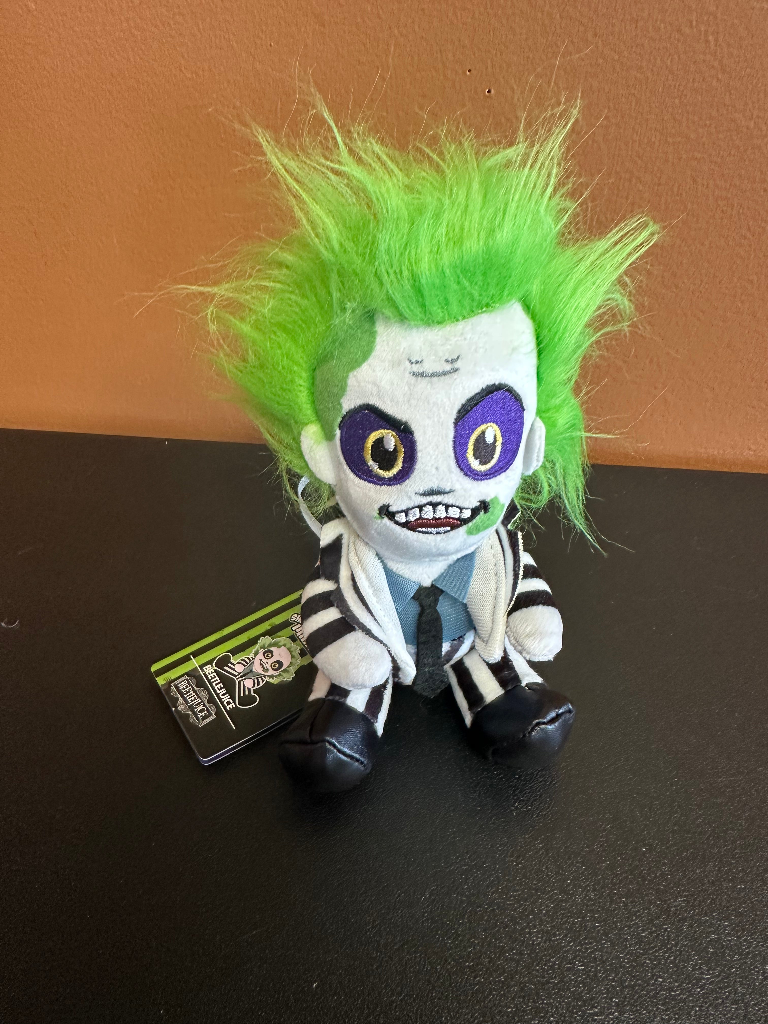 PHUNNY KIDROBOT BEETLEJUICE (1988) SHOULDER PHUNNY PLUSH – Hitchhiker Toys