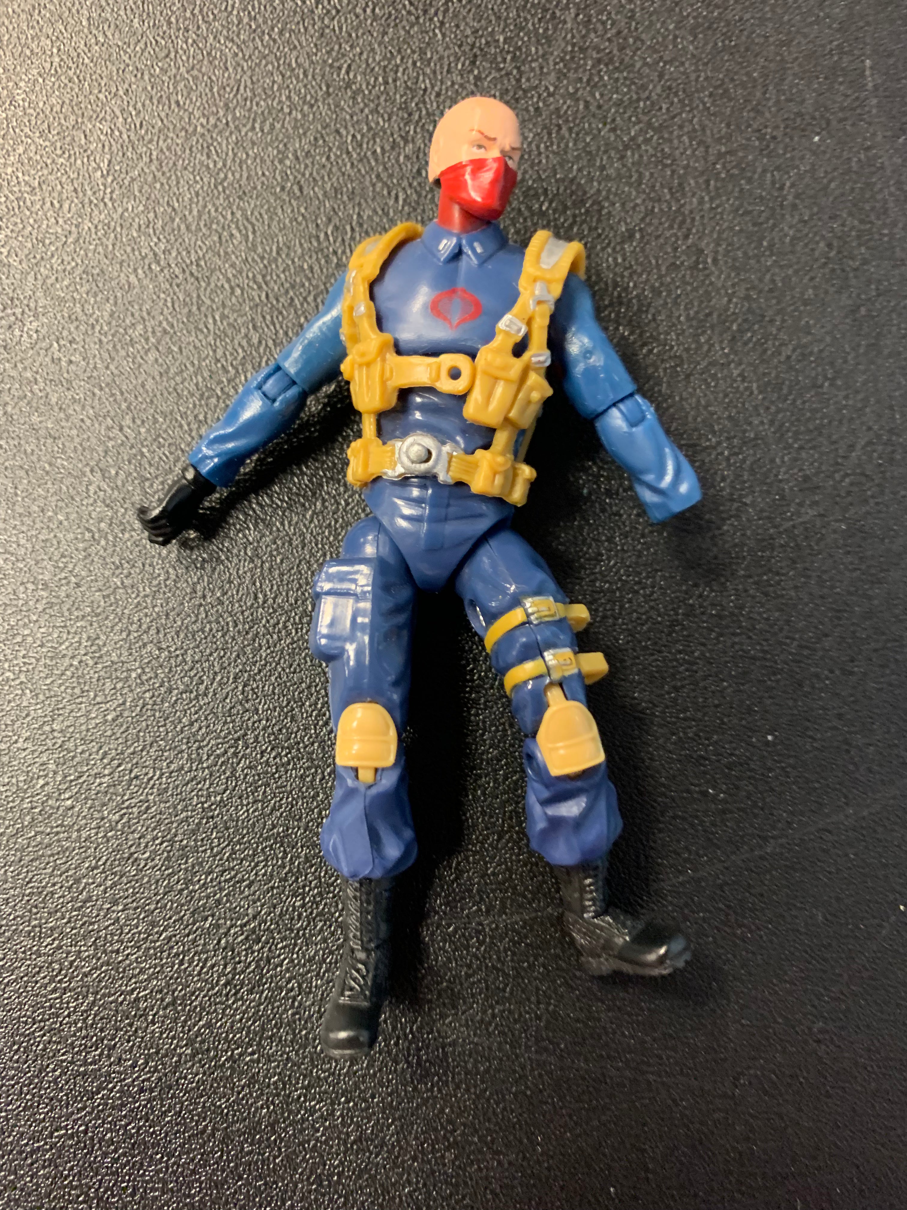 GI JOE COBRA SCARRED OFFICER BROKEN HAND 25th ANNIVERSARY FIGURE ONLY ...